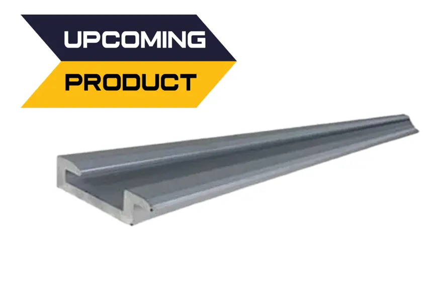 Double L Sliding Winch Rail 6 Ft Section - Aluminum - Raw | GearMax Pro